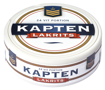 Kapten White Liquorice - Swedishproducts.online